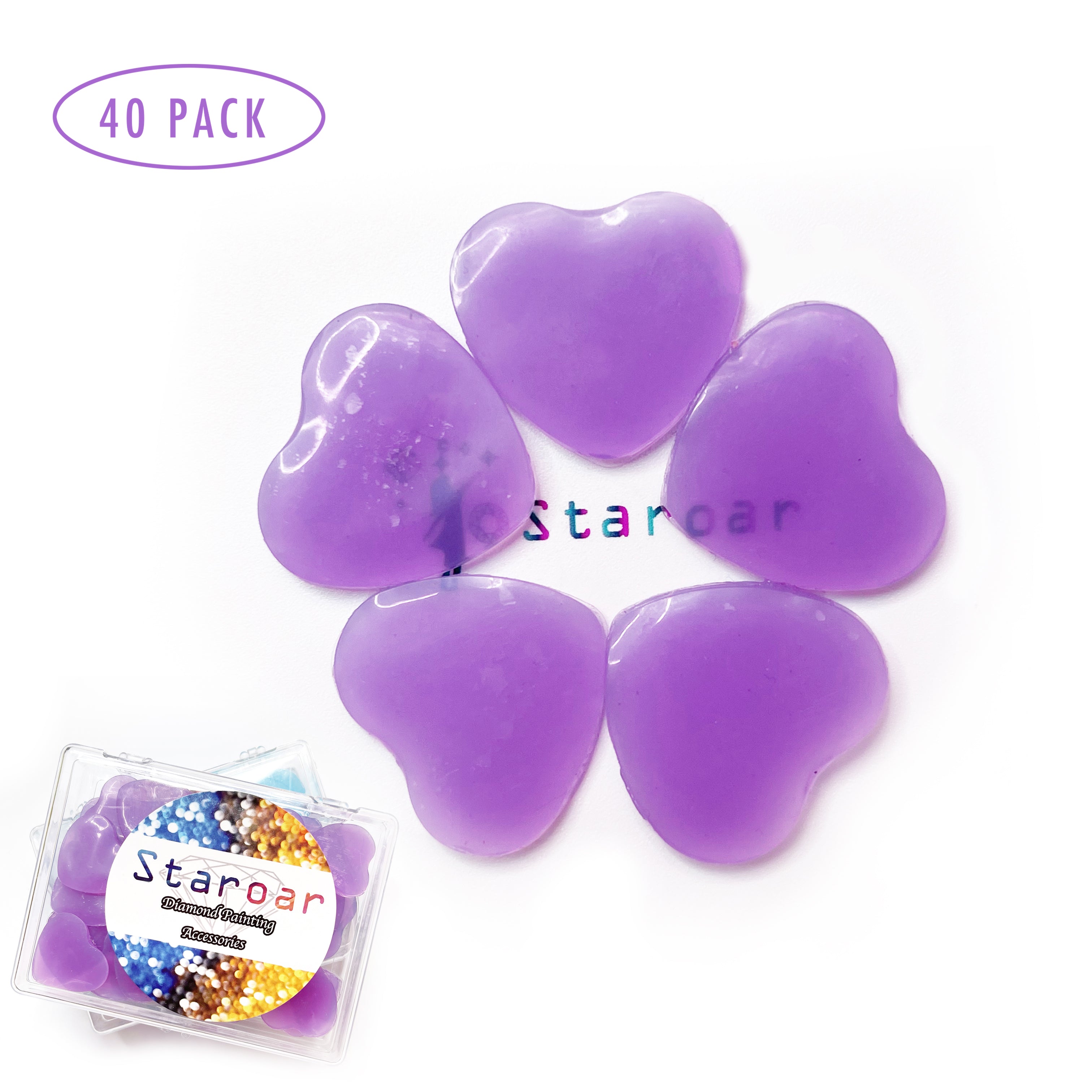 Purple Heart Wax - 40 pack fordiamond painting – Staroar